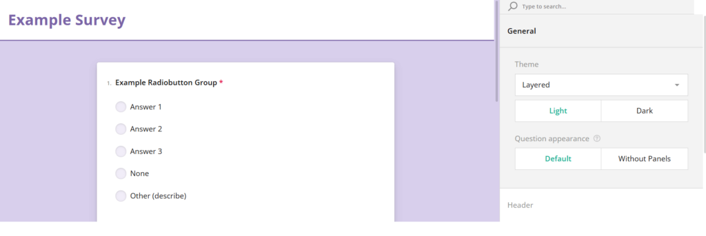 Survey Editor – Resources